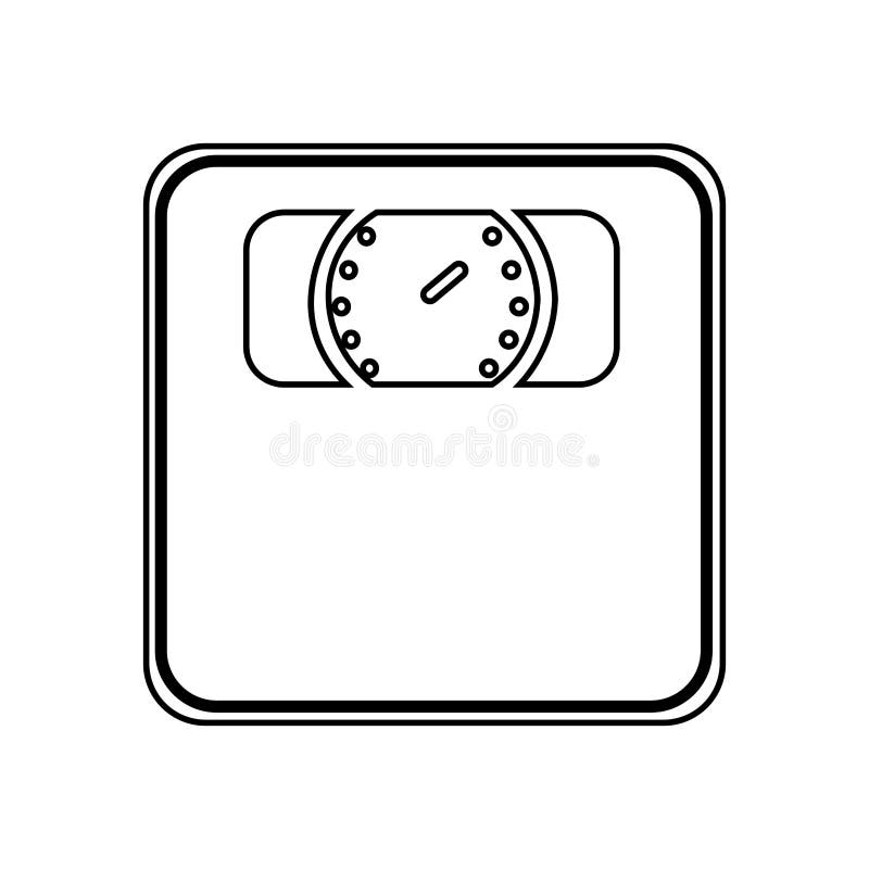 Weight Measure Scale Isolated Icon Design Stock Illustration ...