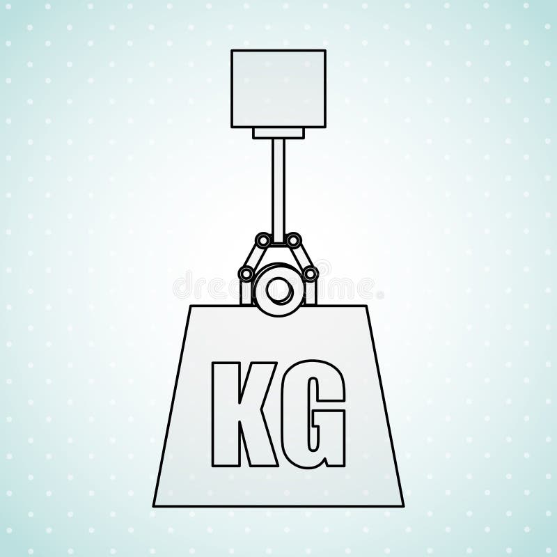 Weight measurement design stock illustration. Illustration of ...