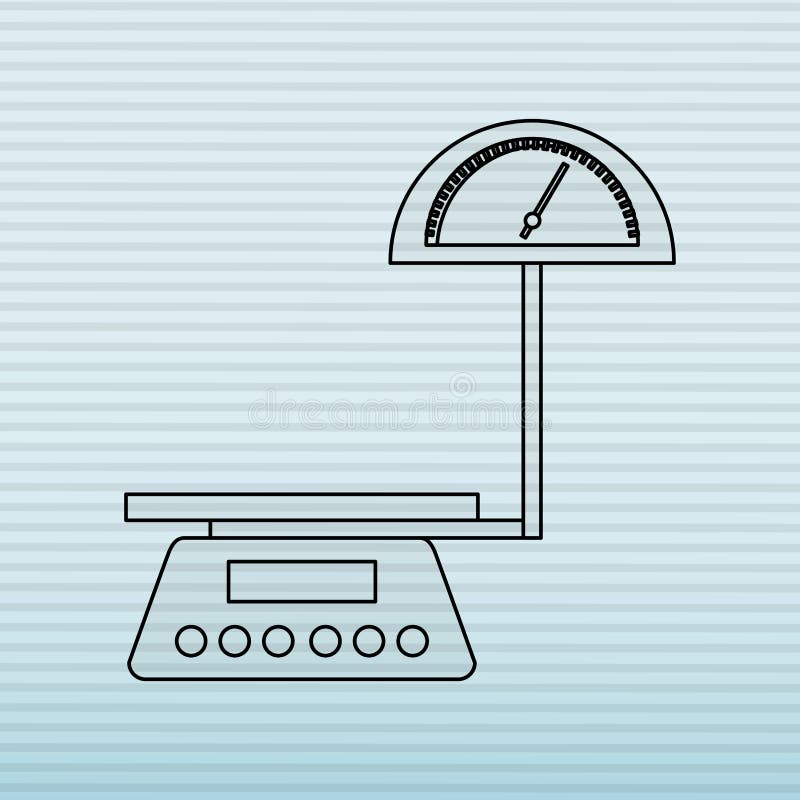Weight measurement design stock illustration. Illustration of balance ...