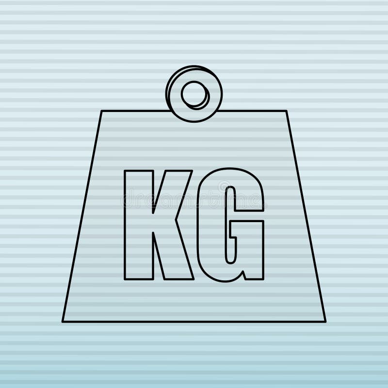 Weight measurement design stock illustration. Illustration of kilo ...