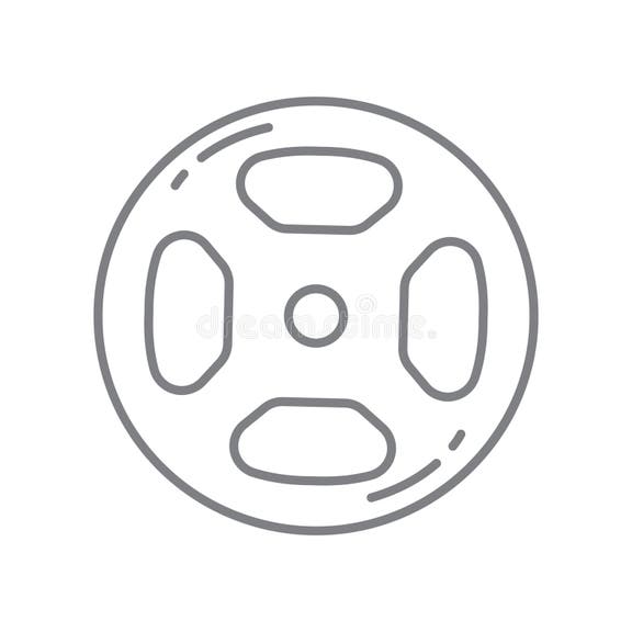 Weight plate icon. Vector stock illustration. Illustration of equipment ...