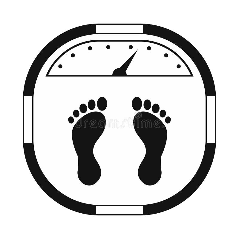 Scale in Black and White with Decoration Isolated Stock Vector ...