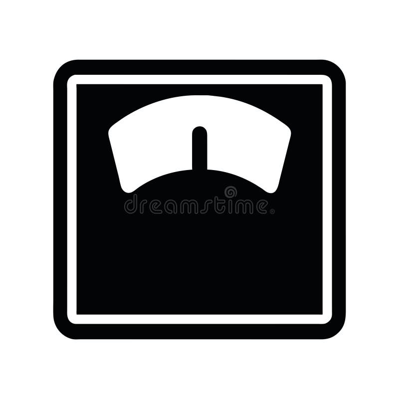 Weight scale icon stock vector. Illustration of silhouette - 295533102
