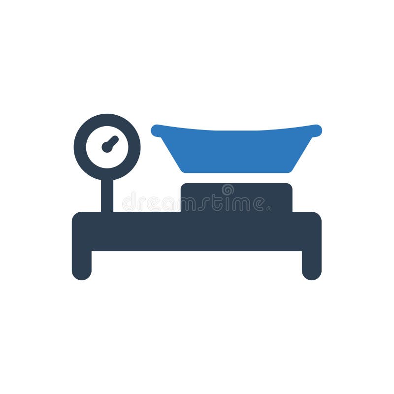 Weight Scale Icon stock illustration. Illustration of symbol - 374324028