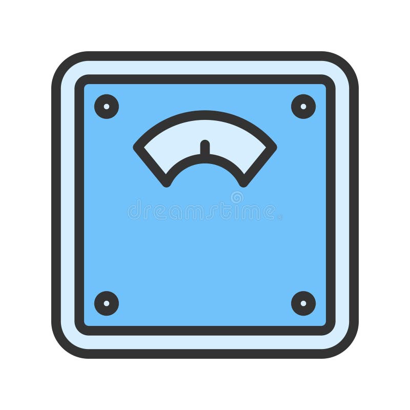 Weight Scale Icon Image. stock vector. Illustration of weighingmachine ...
