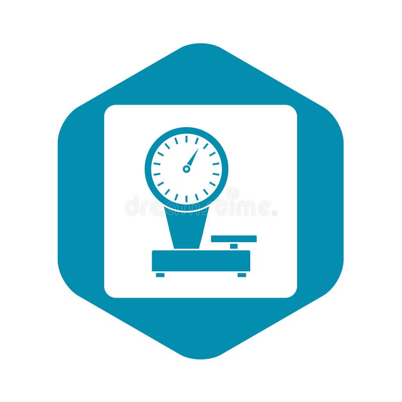 Weight scale icon simple stock vector. Illustration of counterbalance ...