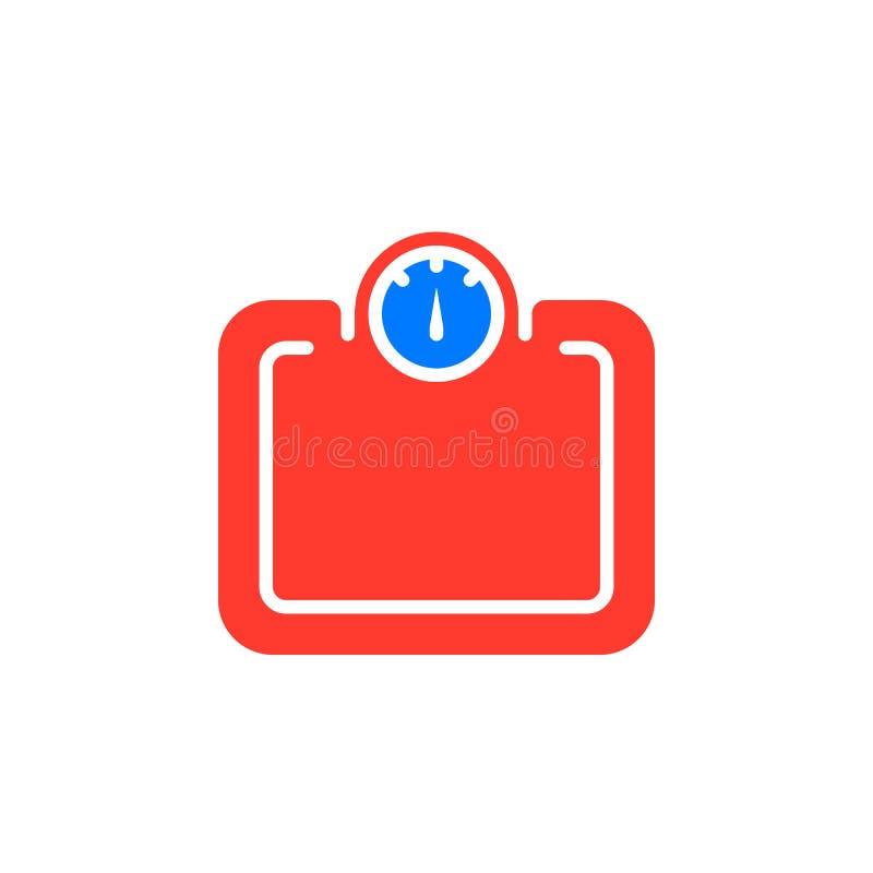 Weight Scale Icon Vector, Solid Flat Sign, Colorful Pictogram Isolated ...