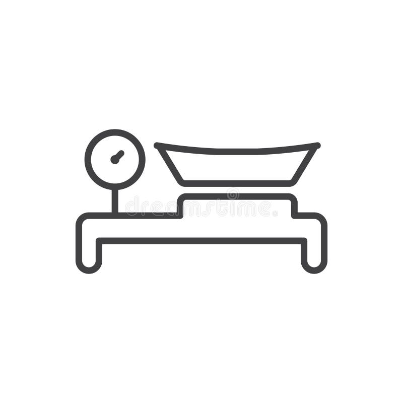 Weight Scale Icon stock illustration. Illustration of measurement ...