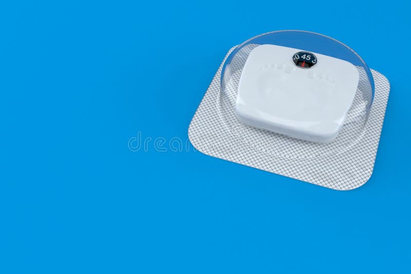 Weight Scale Inside Pill Box Stock Illustration - Illustration of cure ...