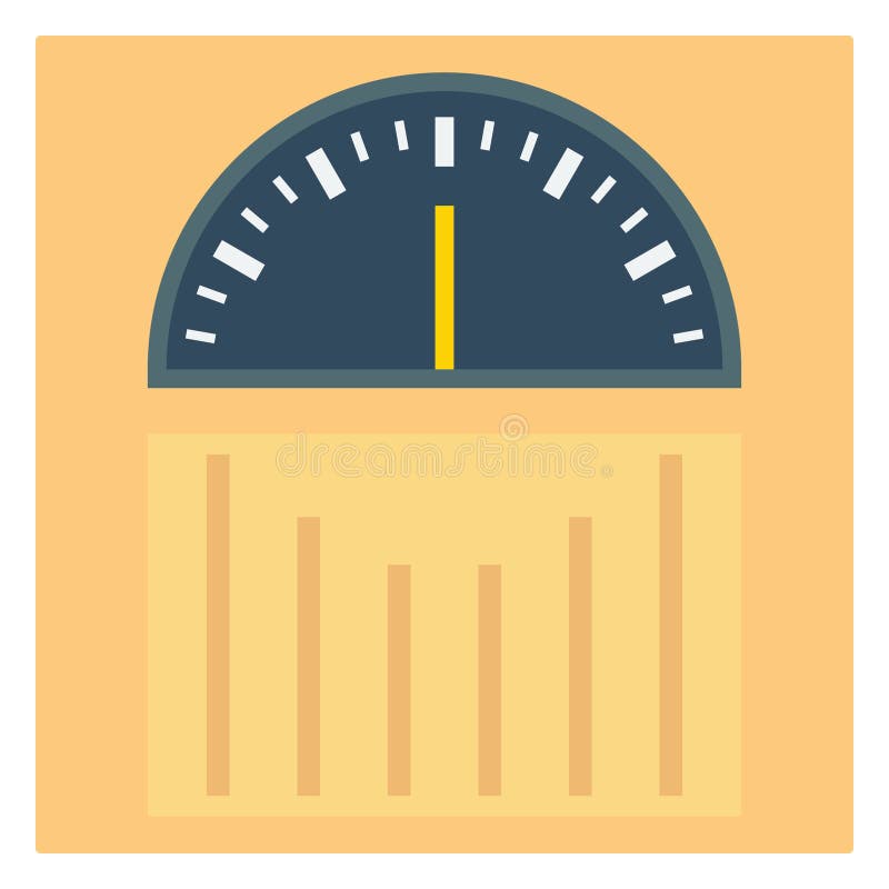 Weight Scale Isolated Vector Illustration Icon Editable Stock Vector ...