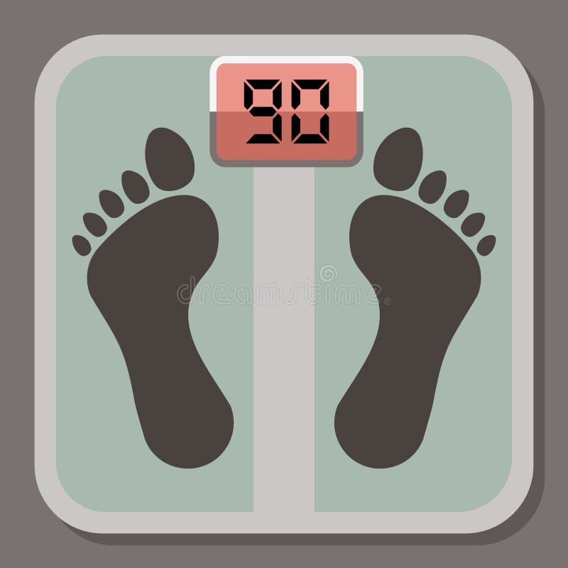 Weight scale 90 kilogram stock illustration. Illustration of ...
