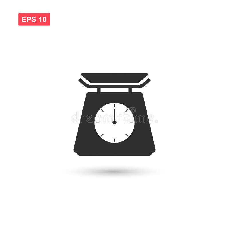 Weight Scale Vector Icon Design Isolated 3 Stock Vector - Illustration ...
