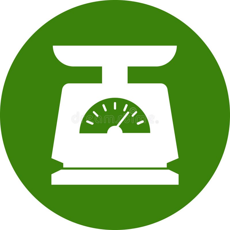 Weight Scale Vector Icon with Trendy Background Colors that Can Easily ...