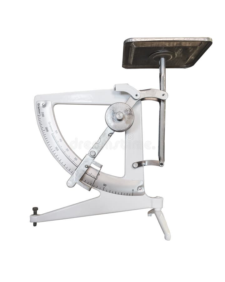 Weight Scale Vintage Object Isolated Stock Image - Image of market ...