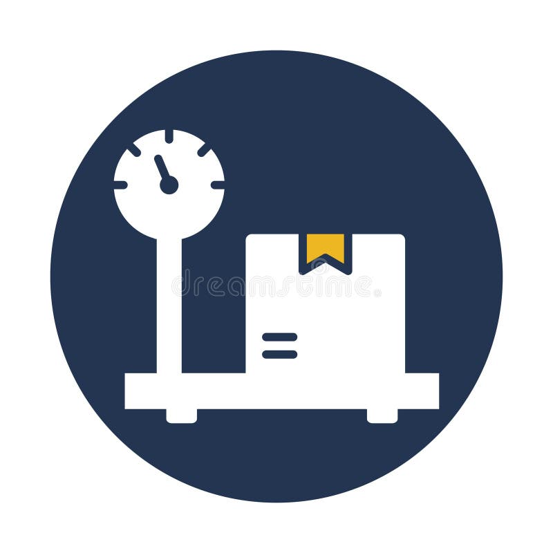Weight Scale, Weight Machine, Logistics, Box Fully Editable Vector Icon ...