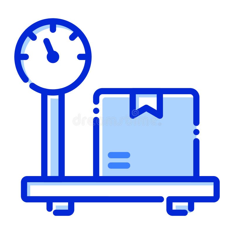 Weight Scale, Weight Machine, Logistics, Box Fully Editable Vector Icon ...