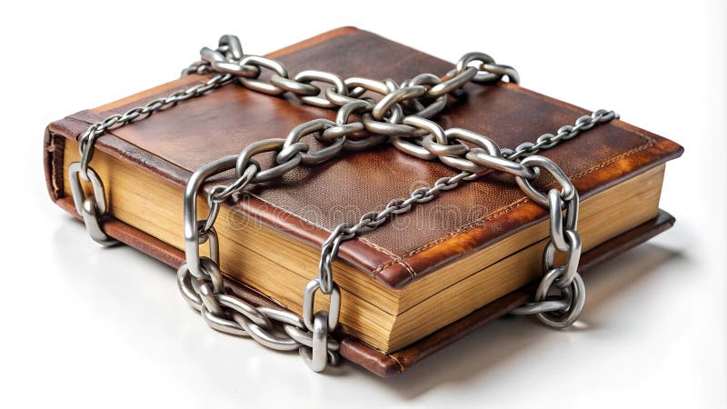 The Weight of Secrets: a Heavy, Chained Book Generative AI Stock ...