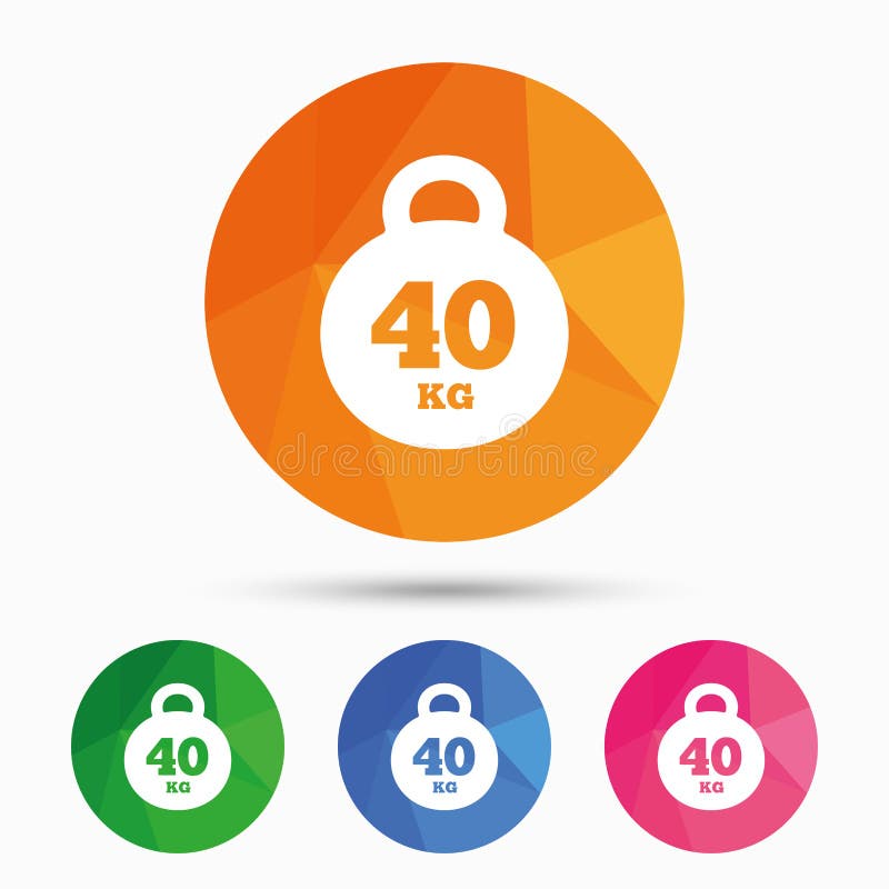 Weight Sign Icon. 10 Kilogram Kg. Sport Symbol Stock Vector ...