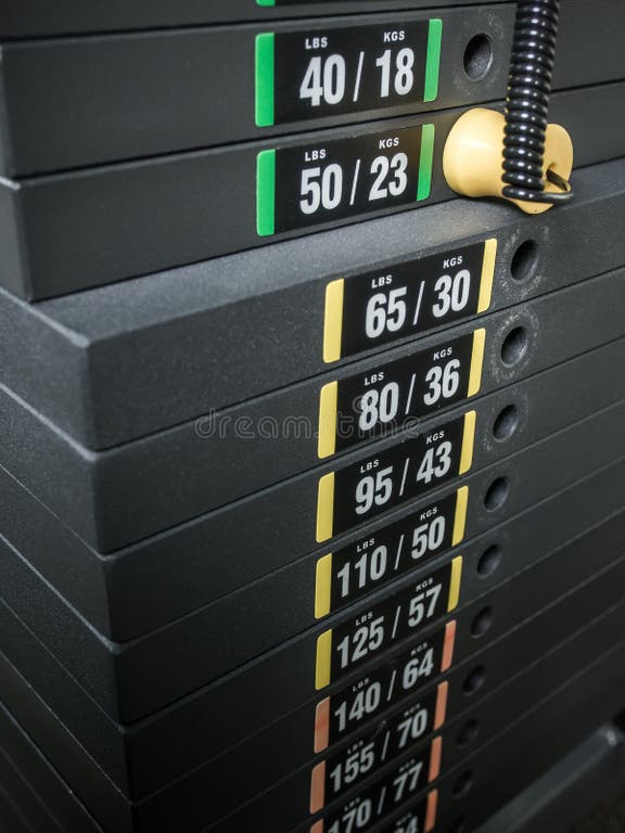 Weight stack stock photo. Image of lifting, chrome, exercise - 36912440
