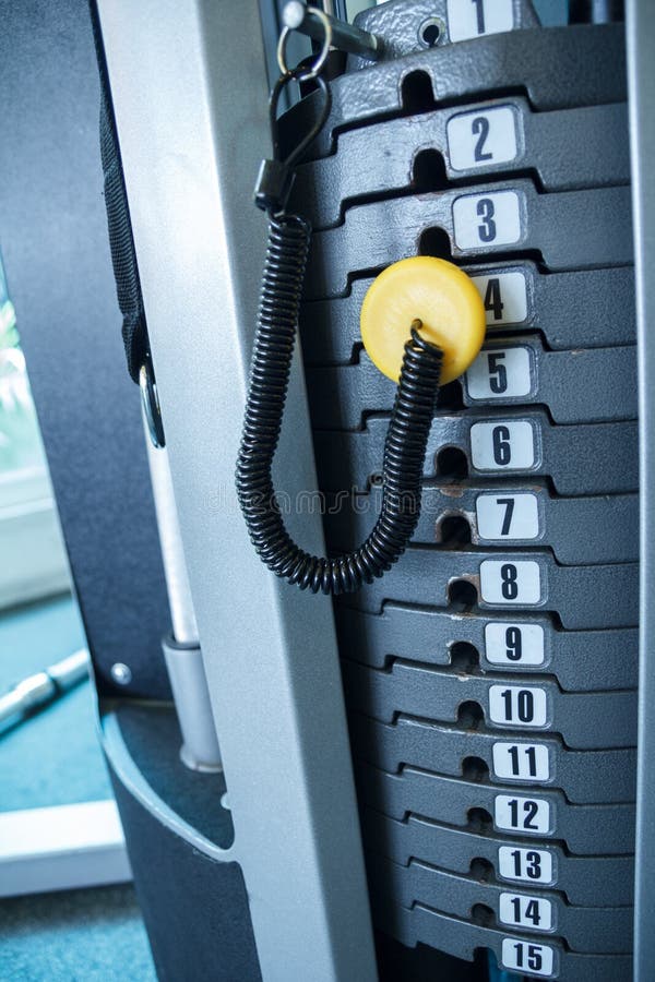 Weight stack stock image. Image of weights, training - 41643095