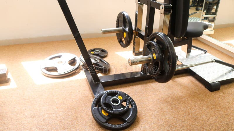 Weight Stack for Training Muscle Weights, Barbell Storage Stands Stock ...