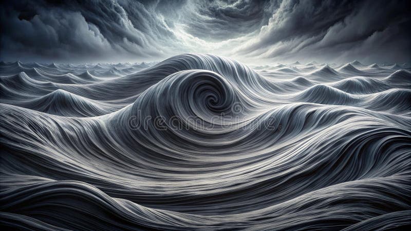 The Weight of the Tide a Visual Representation of Depressions Waves AI ...