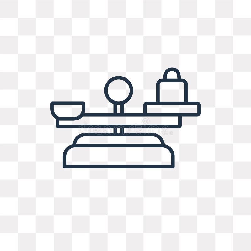 Weight Vector Icon Isolated on Transparent Background, Weight T Stock ...