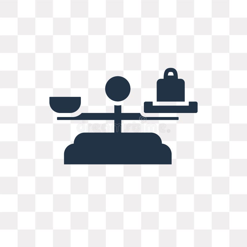 Weight Vector Icon Isolated on Transparent Background, Weight T Stock ...