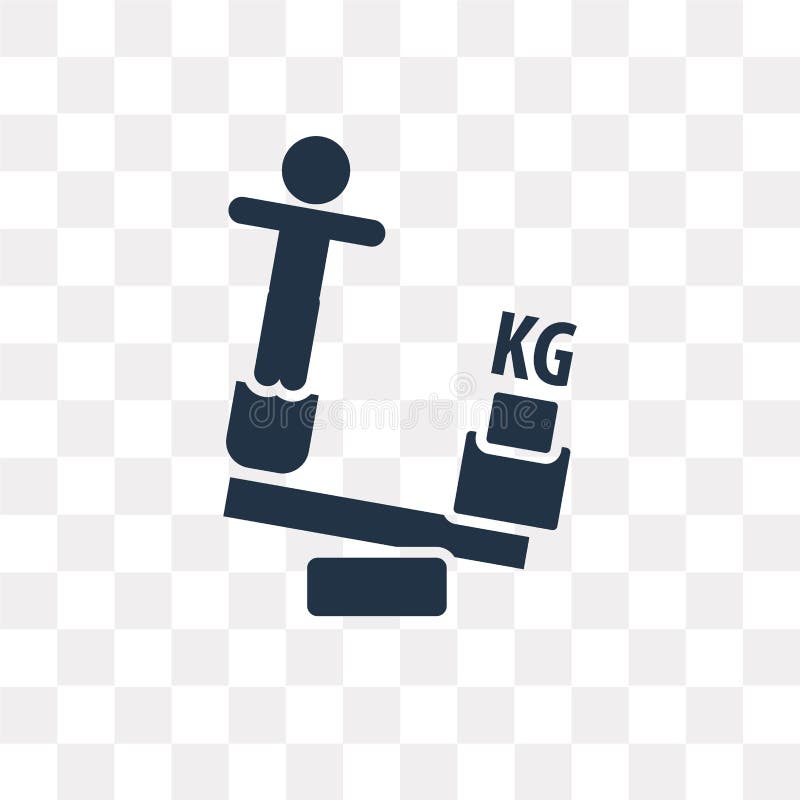 Weight Vector Icon Isolated on Transparent Background, Weight T Stock ...