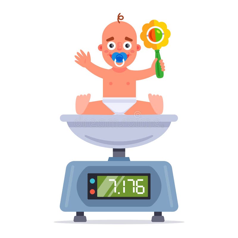 Child Weight Measurement Stock Illustrations – 280 Child Weight ...