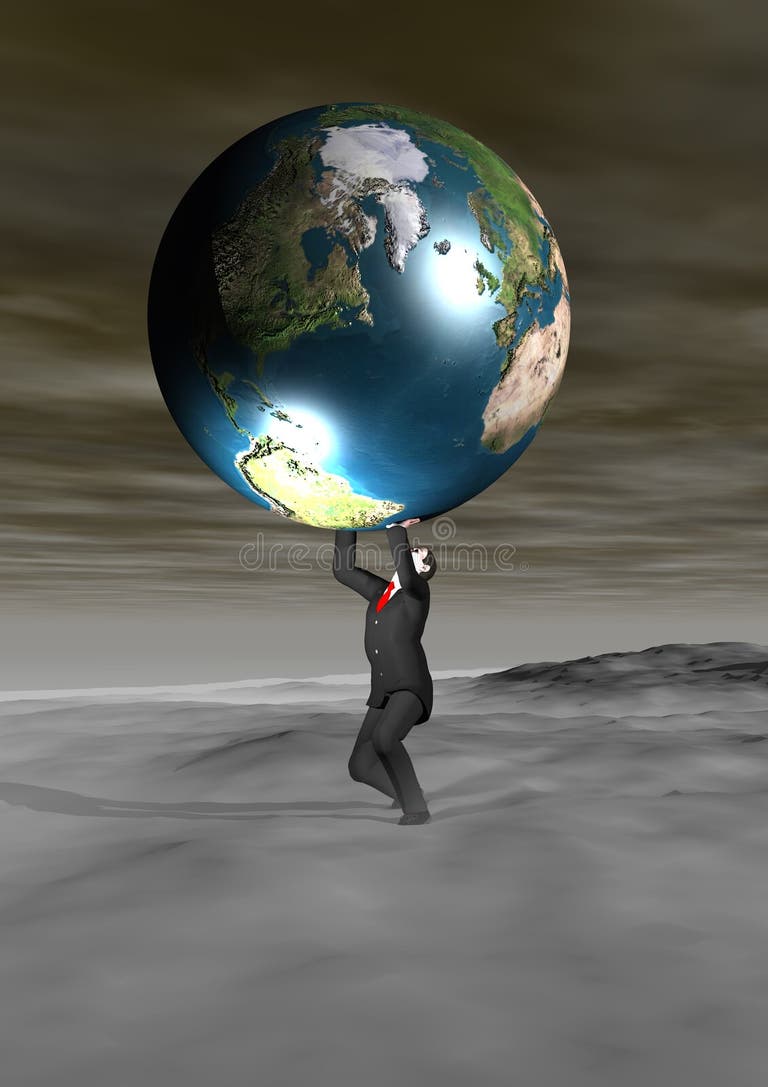 Man Lifting World Stock Illustrations – 271 Man Lifting World Stock ...