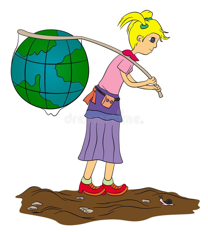 Carrying The Weight Of The World Stock Illustration - Illustration of ...