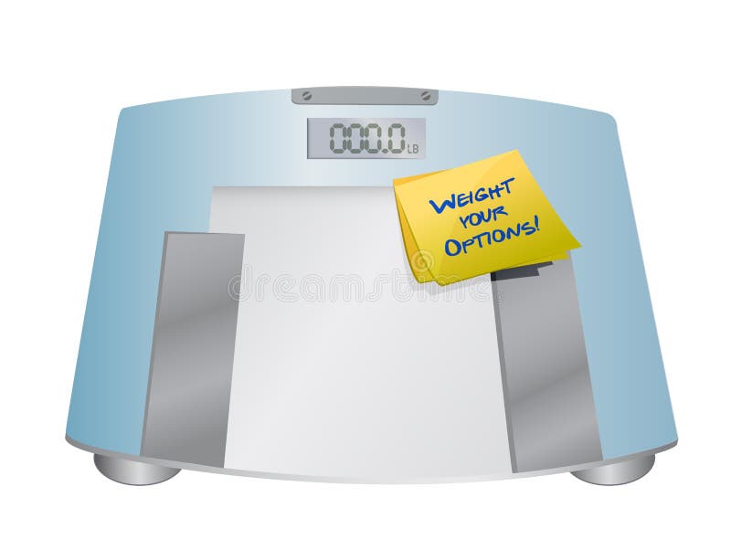 Weight Your Options Balance Concept Illustration Stock Illustration ...