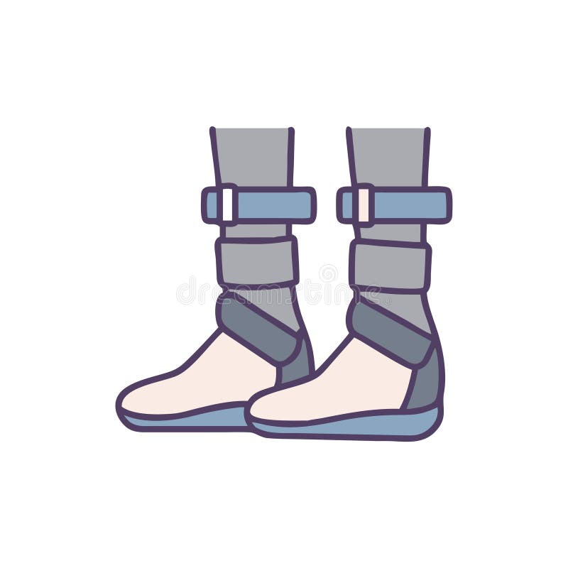 Weighted Ankle Straps Icon for Fitness Stock Photo - Illustration of ...