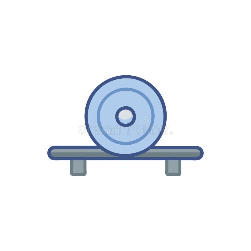 Weighted Balance Disc Icon for Core Training Stock Photo - Illustration ...