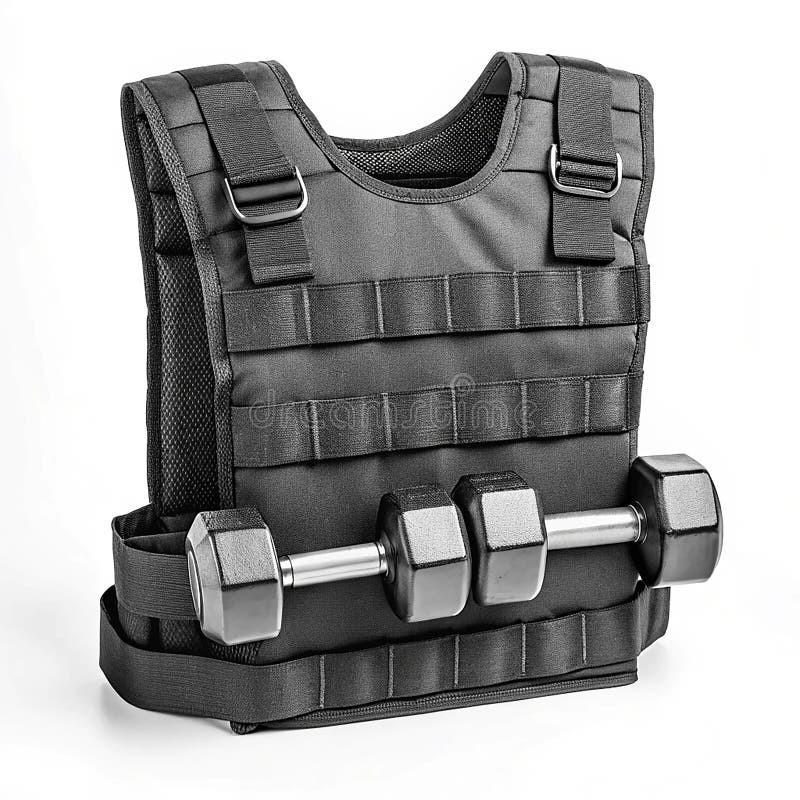 Weighted Vest for Resistance Training and Workouts Stock Illustration ...