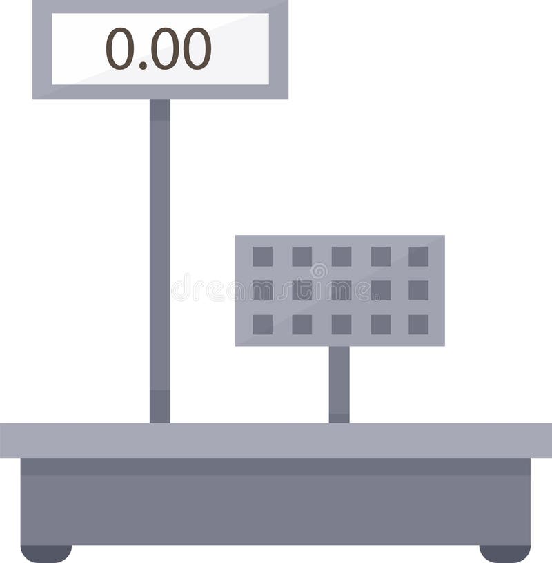 Weighting Scale Store Electronic Stock Vector - Illustration of weigh ...