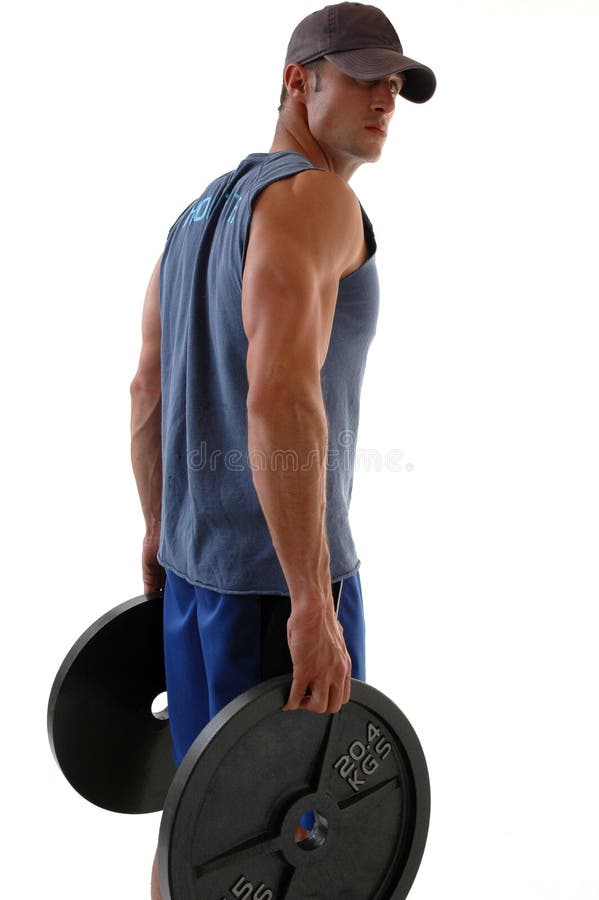 Male Weight Lifter 2 stock photo. Image of curl, power - 959426