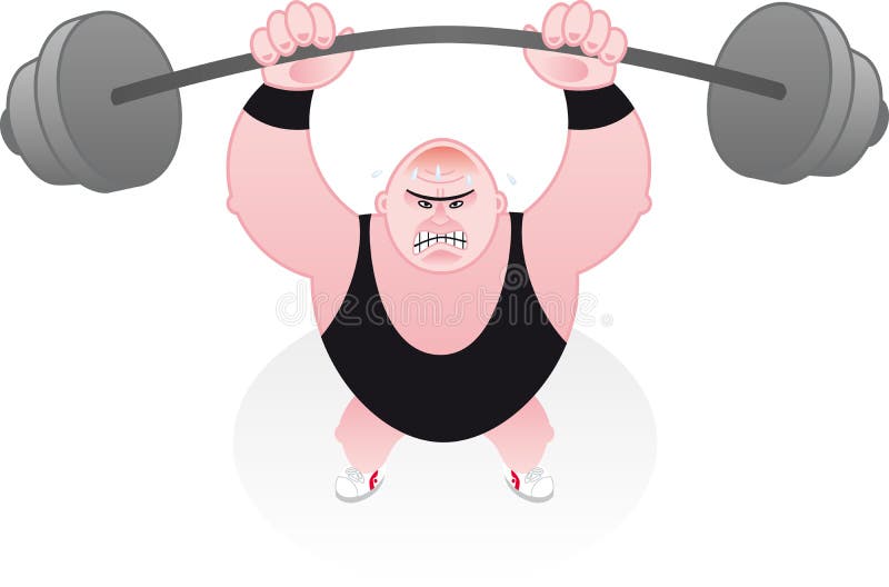 Weightlifter Straining Stock Illustrations – 13 Weightlifter Straining ...