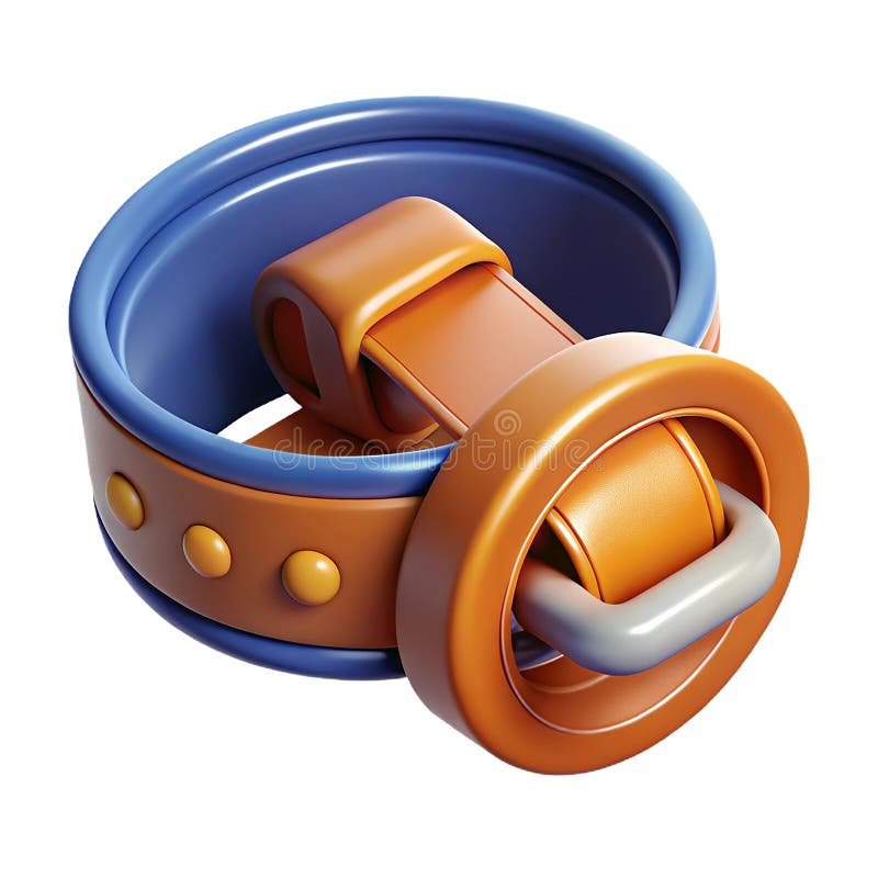 Weightlifting Belt with Secure Buckle Stock Illustration - Illustration ...