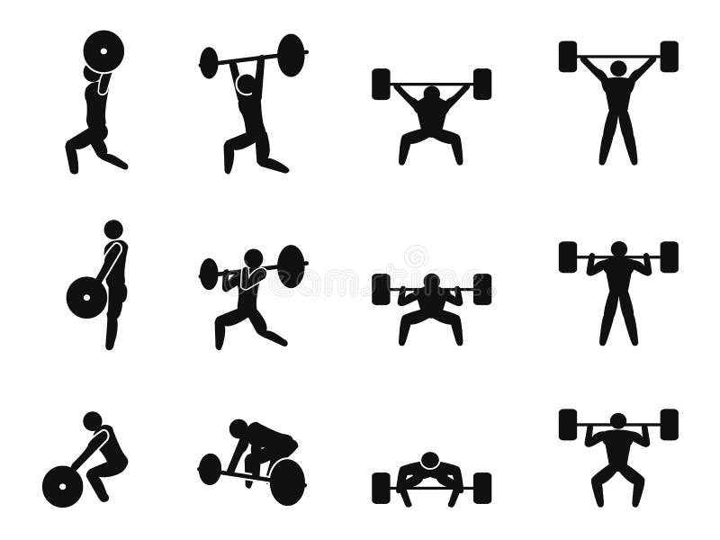 Weightlifting Stick Figure Stock Illustrations – 259 Weightlifting ...