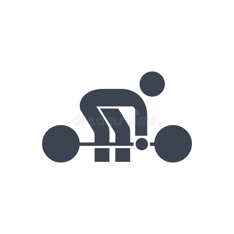 Weightlifting Icon stock vector. Illustration of sport - 375316568