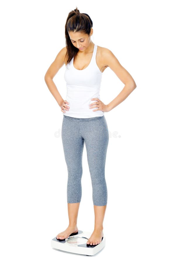 Celebrating scale woman stock photo. Image of cheer, calories - 26861462