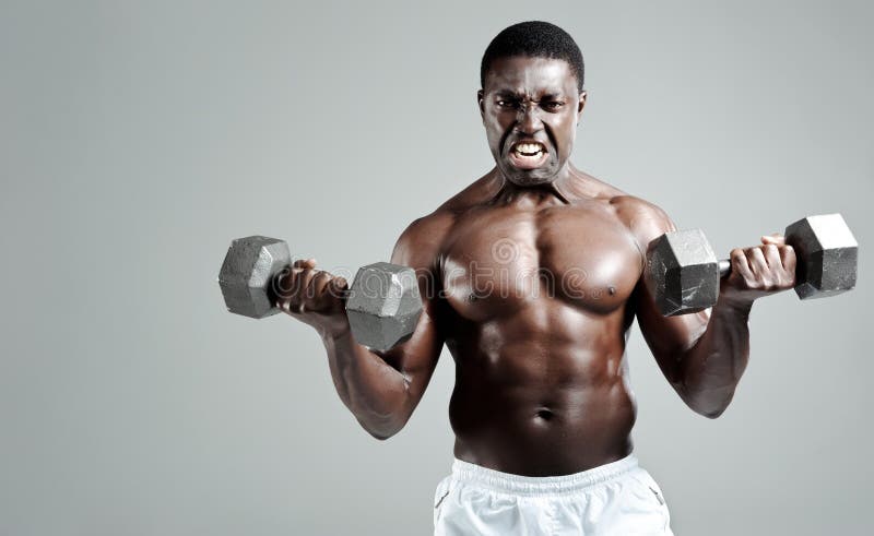 Angry muscular man stock photo. Image of buff, strength - 21135292