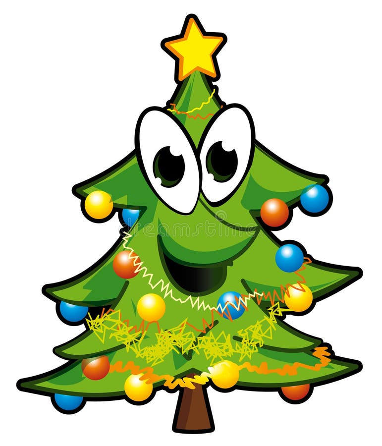 Lustiger Weihnachtsbaum Stock Illustrationen, Vektoren, & Kliparts ...