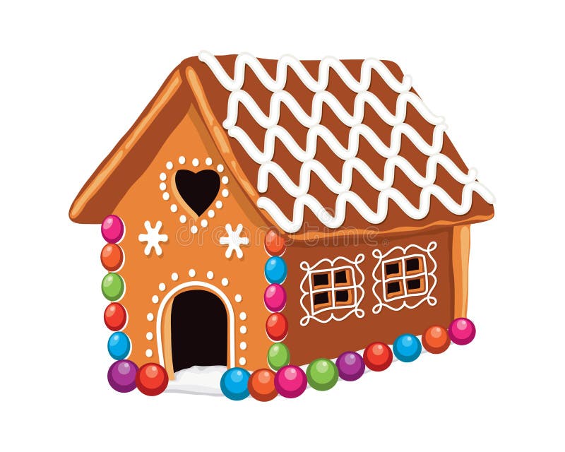 Lebkuchenhaus-16 vektor abbildung. Illustration von auslegung - 166267754
