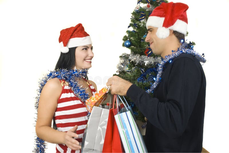 Schöne junge Mädchen stockfoto. Bild von weihnachten - 12050796