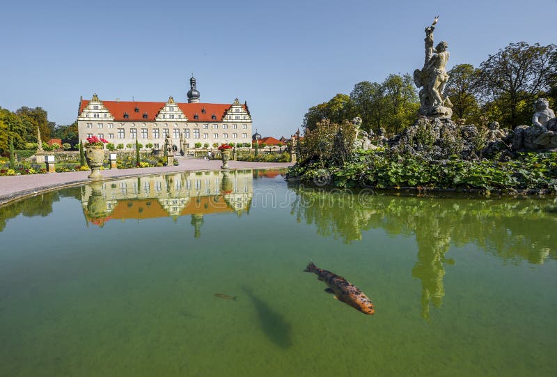 Weikersheim Castle in Germany Stock Photo - Image of fortress, sunny ...
