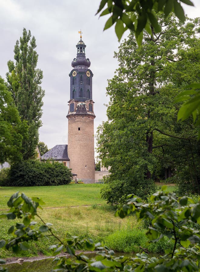 Weimar Castle Tower Unesco Park View Thuringia Germany Stock Photo ...