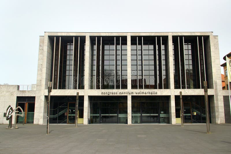 Weimar, Germany - April 7, 2024: Congress Centrum Weimar Halle, an ...